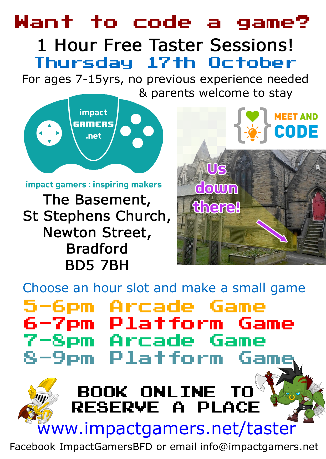 Taster Session 17th October – Impact Gamers